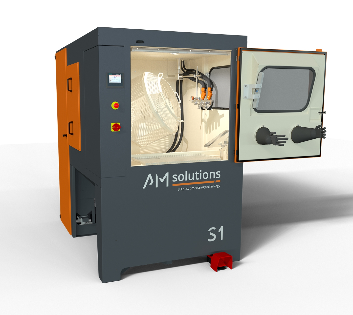 Higher efficiency and cleaner work pieces for automatic de-powdering and cleaning of 3D ...